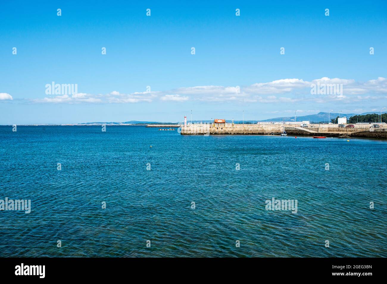 Panoramic view of the port of Cambados Stock Photo - Alamy