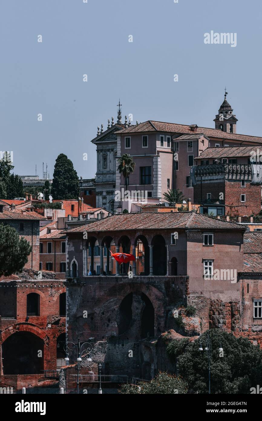 Vertical shot of historic buildings in Rome, Italy Stock Photo - Alamy