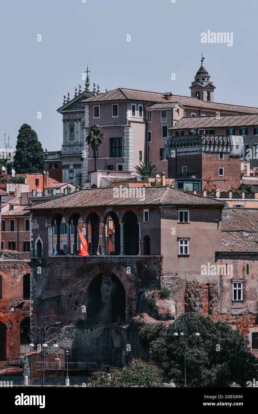 Vertical shot of historic buildings in Rome, Italy Stock Photo - Alamy