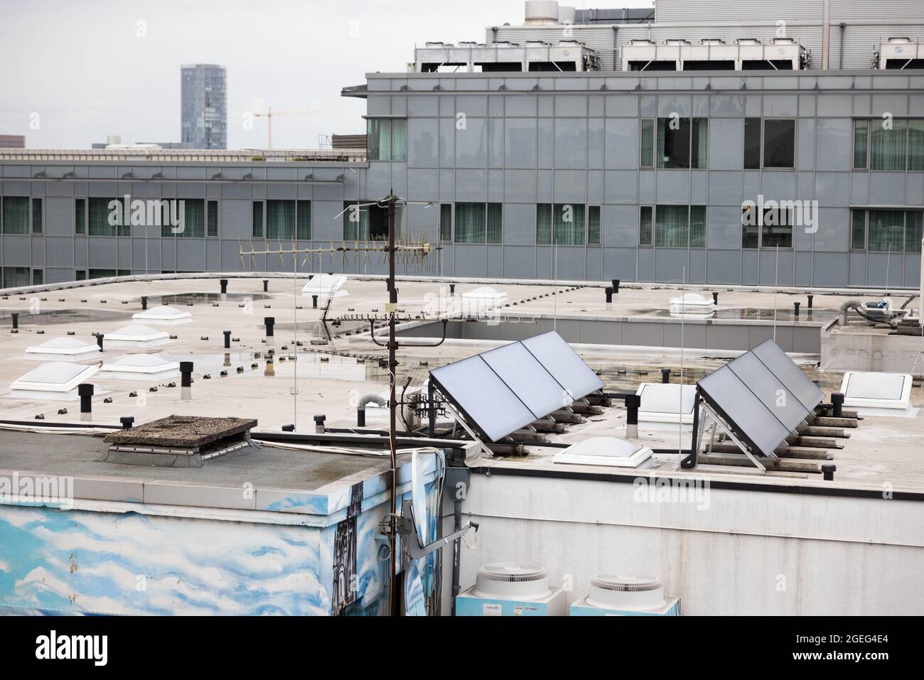 High rise building solar panels on hi-res stock photography and images ...