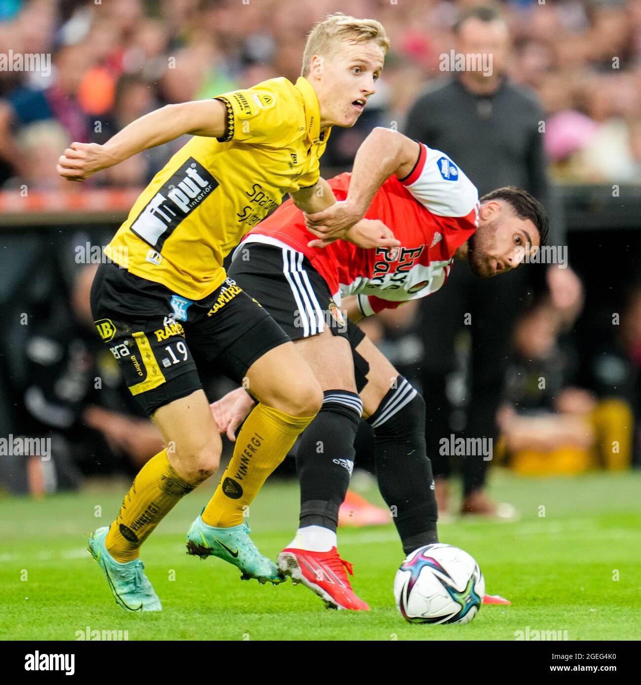 ROTTERDAM - 19-08-2021, Stadium Feijenoord, UEFA Europa Conference ...