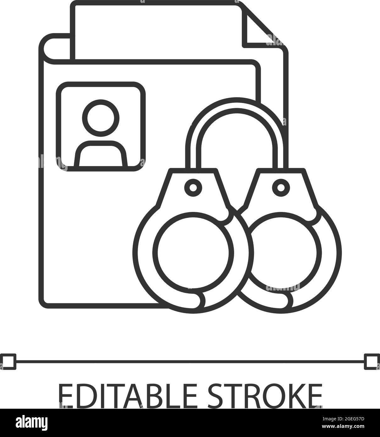 Criminal records Stock Vector Images - Alamy