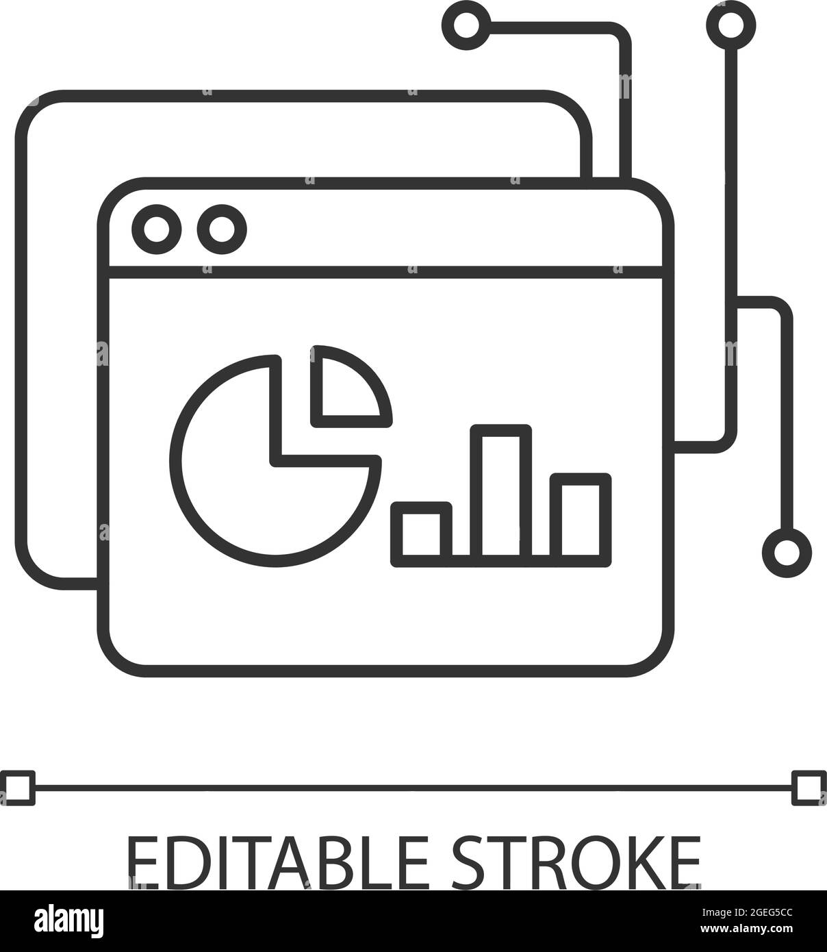 Data intelligence platform linear icon Stock Vector Image & Art - Alamy