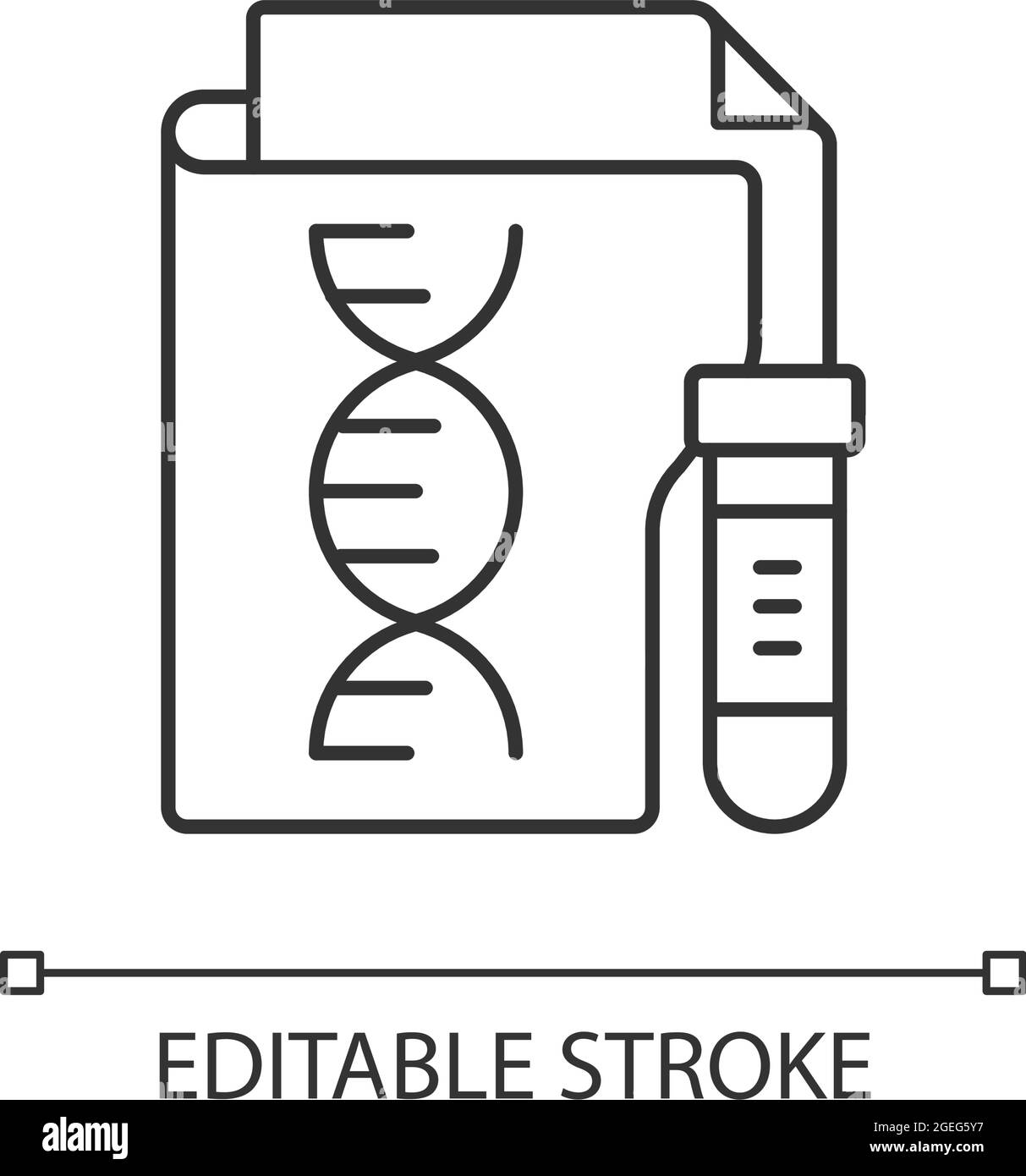 Genetic information privacy linear icon Stock Vector Image & Art - Alamy