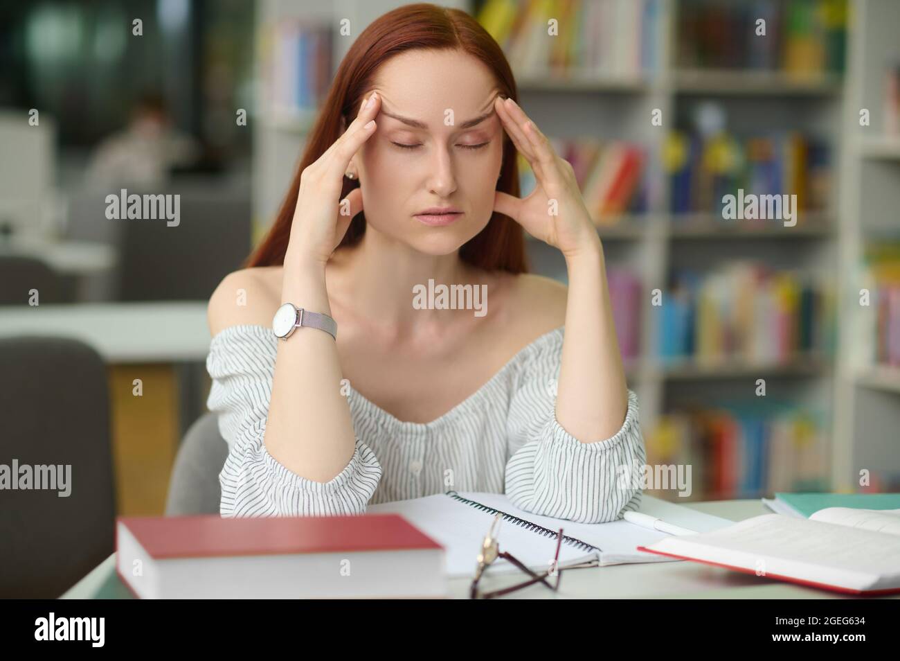 Exhausted teacher hi-res stock photography and images - Alamy