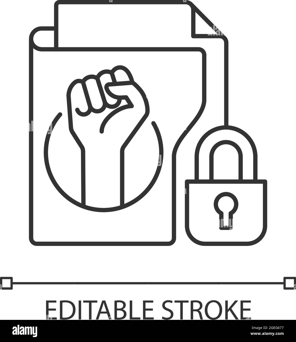 Trade union membership linear icon Stock Vector Image & Art - Alamy