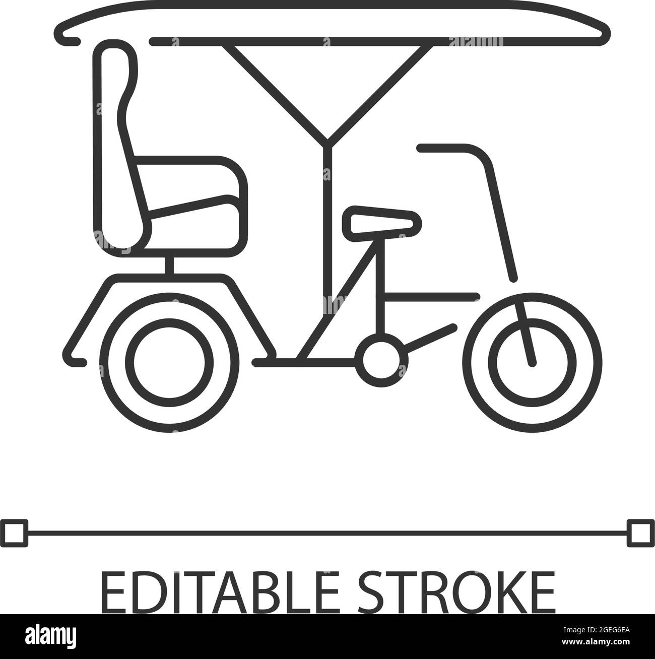 Bicitaxi linear icon Stock Vector Image & Art - Alamy