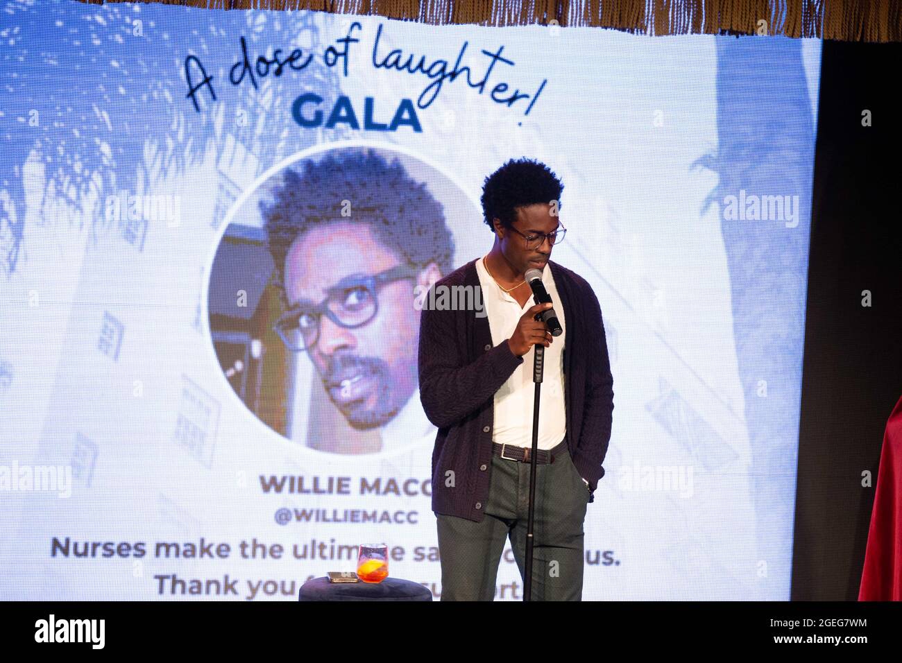 Los Angeles, United States. 19th Aug, 2021. Willie Macc performs at A ...