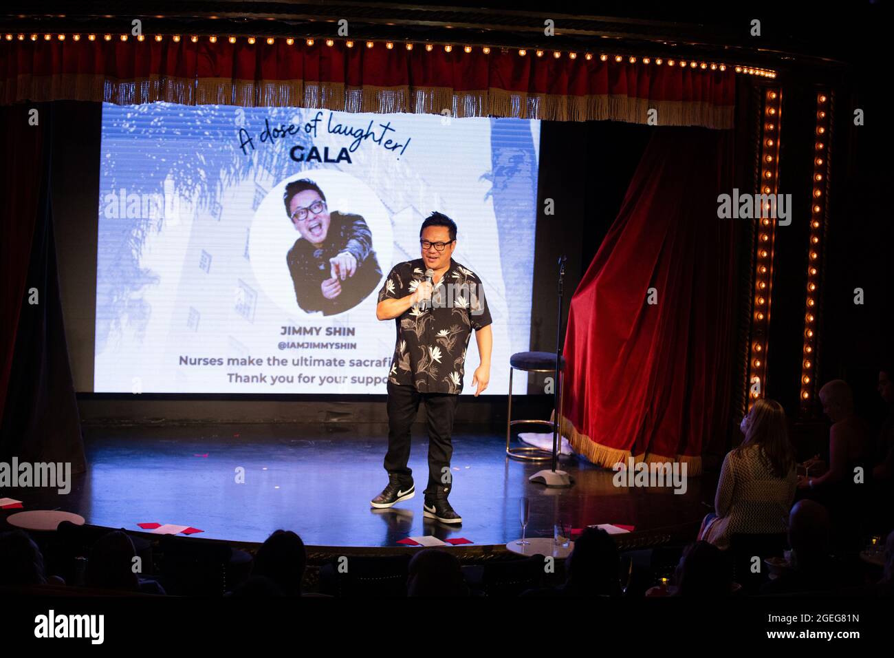 Los Angeles, United States. 19th Aug, 2021. Jimmy Shin performs at A ...