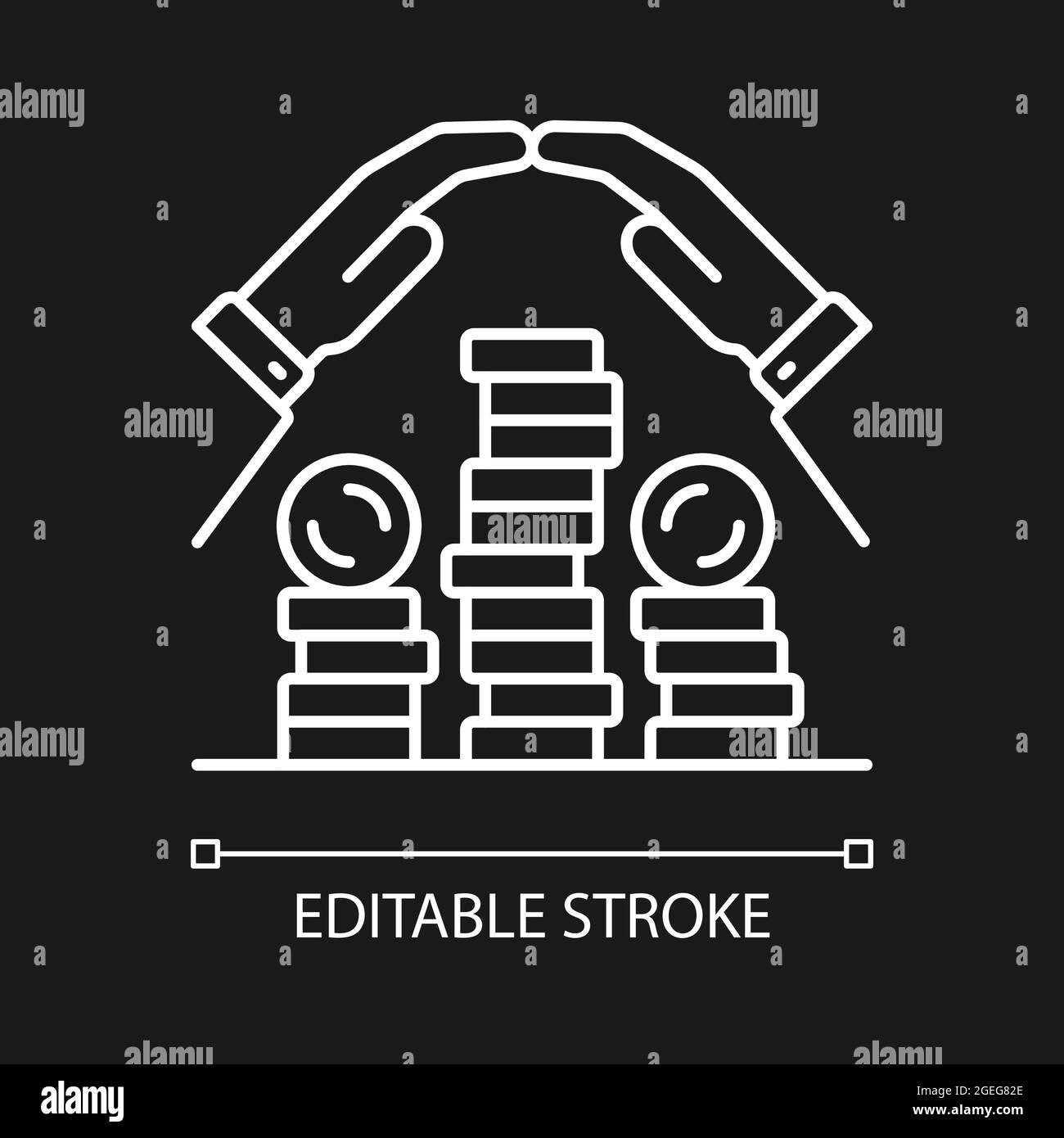 Savings concept icon linear Black and White Stock Photos & Images - Alamy