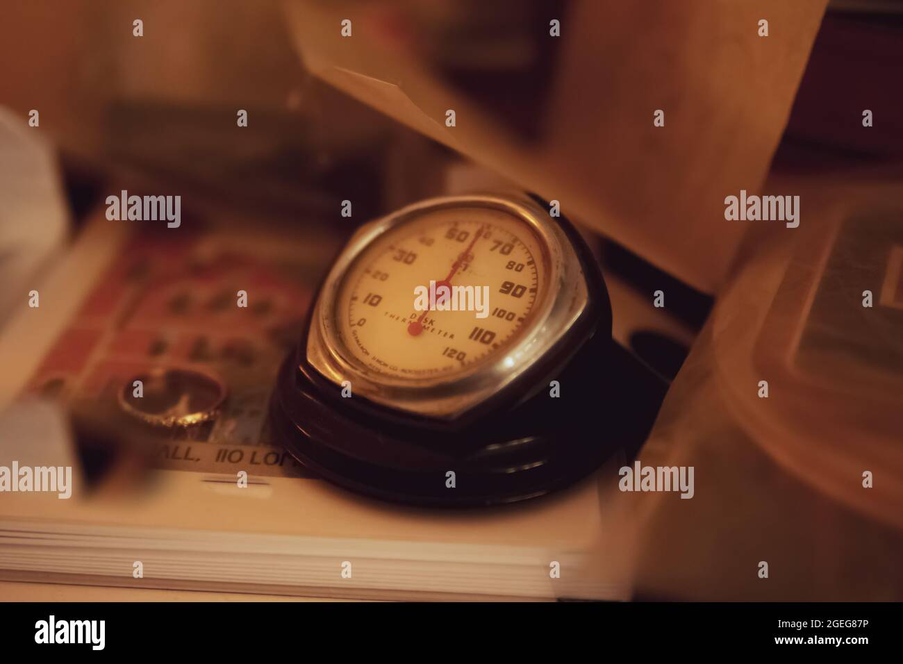 Old antique pressure measurement Stock Photo - Alamy