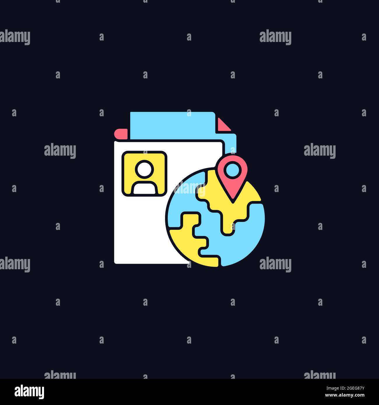 Data privacy dark night Stock Vector Images - Alamy