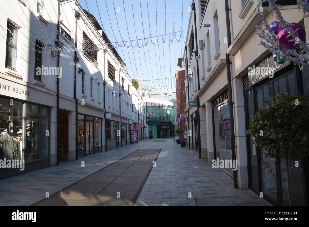 Parkway Shopping Centre in Newbury, Berkshire in the UK, taken on the ...