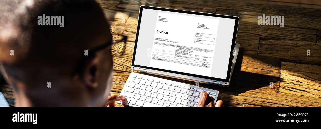 Laptop tax screen hi-res stock photography and images - Alamy