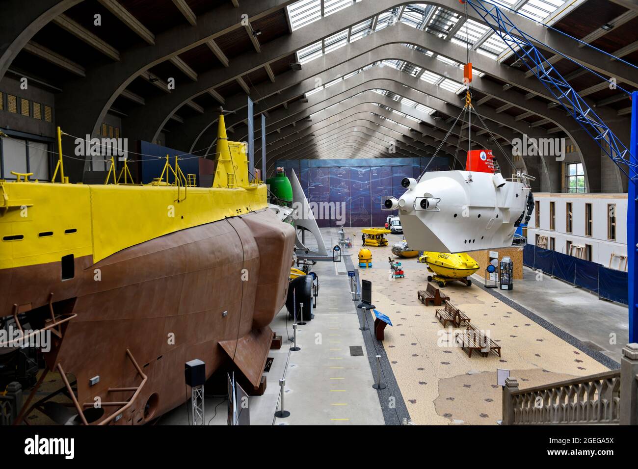 Cherbourg (Normandy, north western France): maritime museum “Cite de la ...