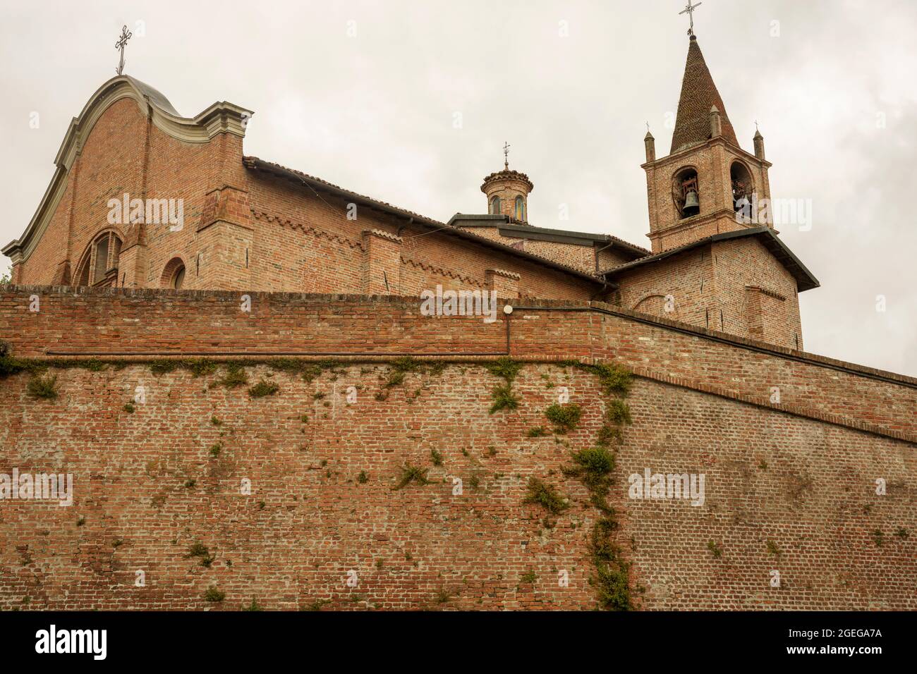 Exterior of the historic San Felice church at Oviglio, Alessandria ...