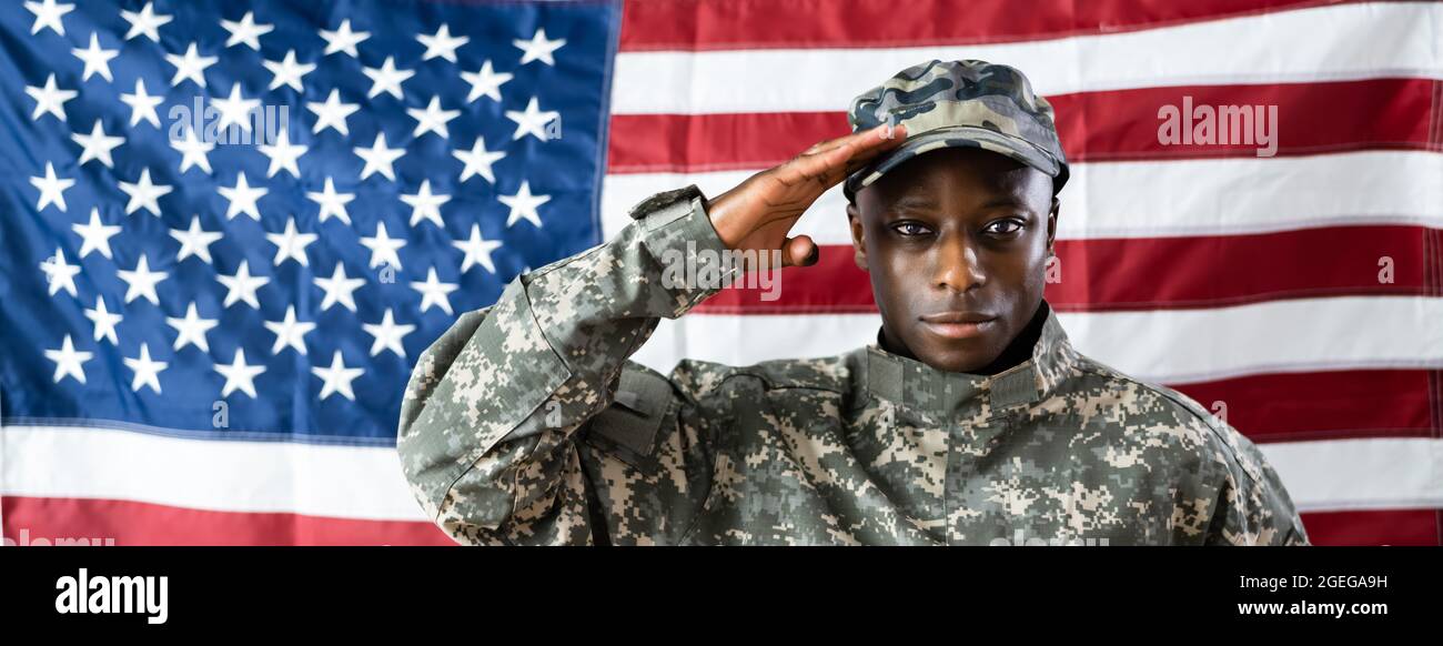 Army Soldier Saluting