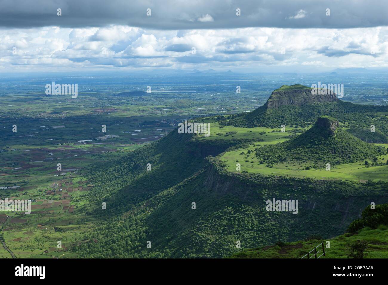 Satmala Range view, Sahyadri Mountains from Dhodap fort, Nashik ...