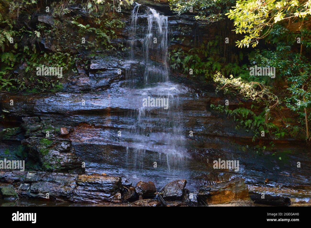 South Lawson Waterfall Circuit Walkk Stock Photo - Alamy