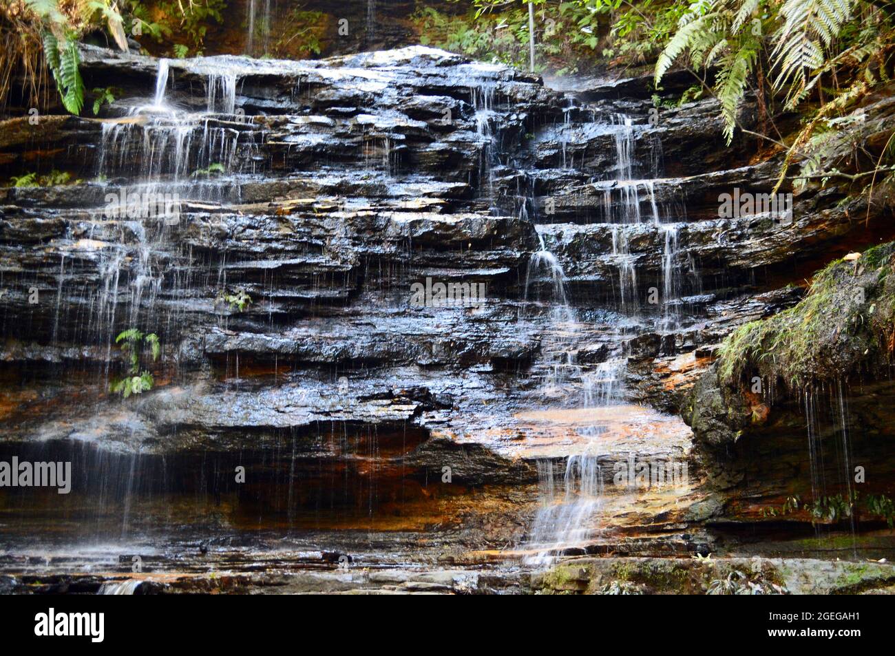 South Lawson Waterfall Circuit Walk Stock Photo - Alamy