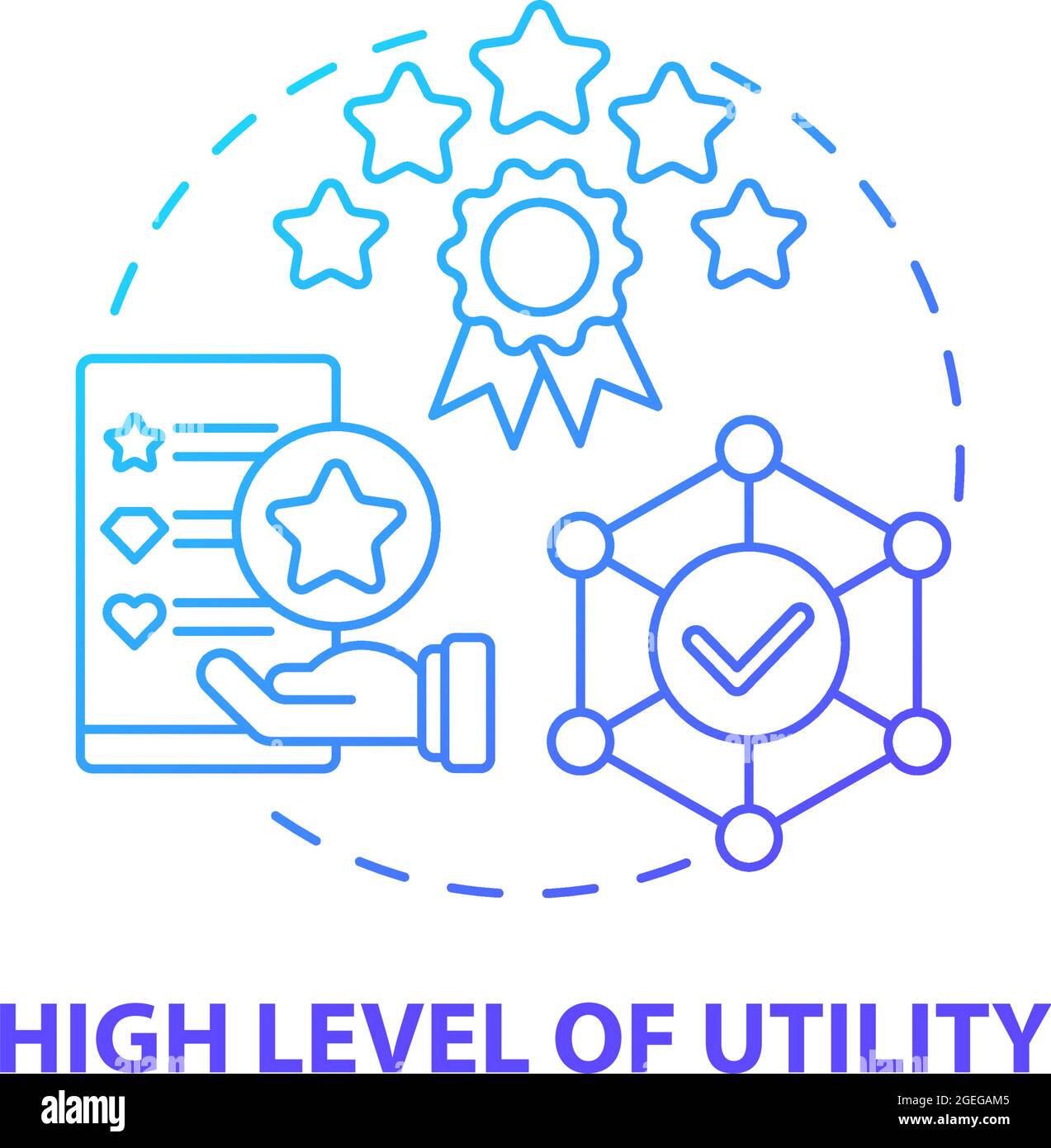 High utility level concept icon Stock Vector Image & Art - Alamy