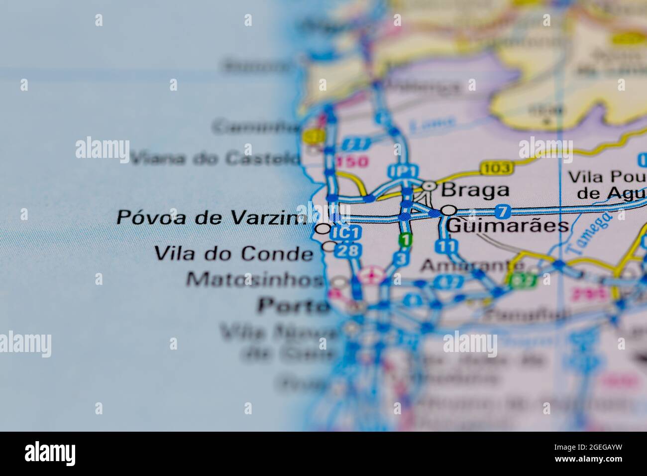 Map of povoa do varzim hi-res stock photography and images - Alamy