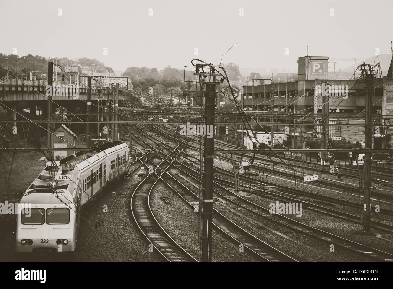 LIEGE, BELGIUM - Aug 19, 2021: Liege, Belgium, August 2021: Black and ...