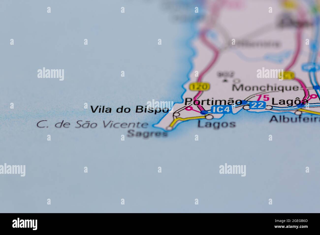 Vila do bispo map hi-res stock photography and images - Alamy