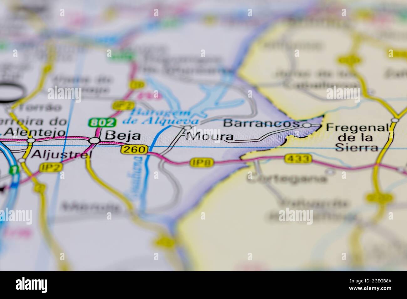 Map of moura hi-res stock photography and images - Alamy