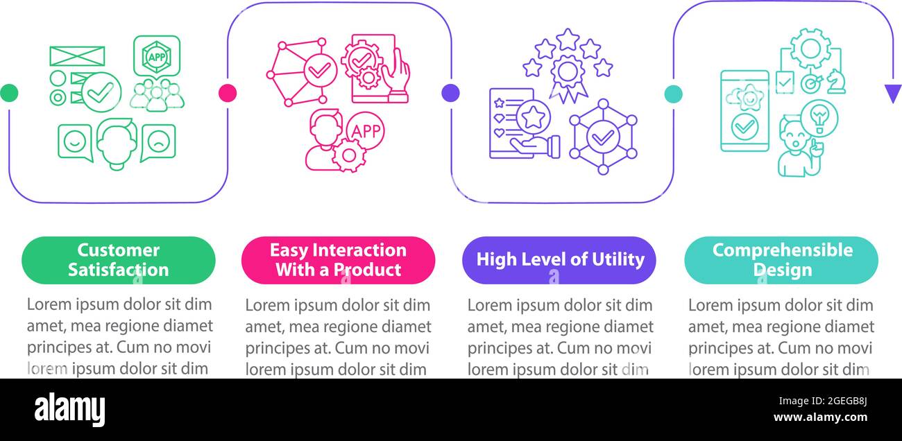 Application usage vector infographic template Stock Vector Image & Art ...