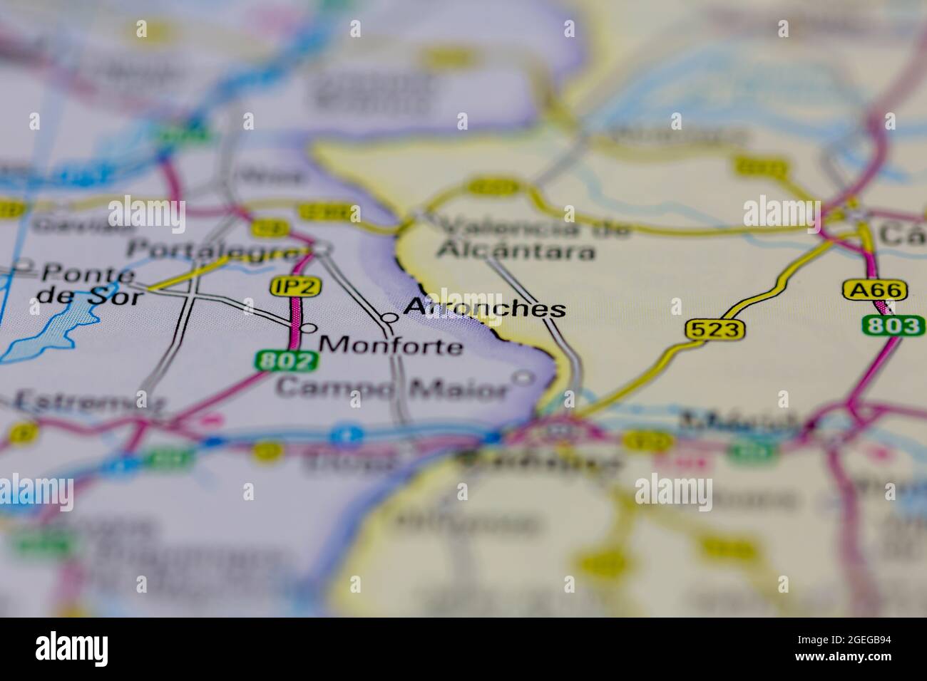 Map Of Arronches Portugal High Resolution Stock Photography and Images ...