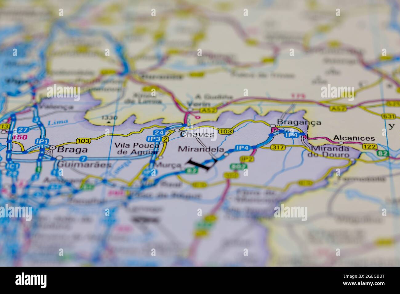 Chaves on a map hi-res stock photography and images - Alamy