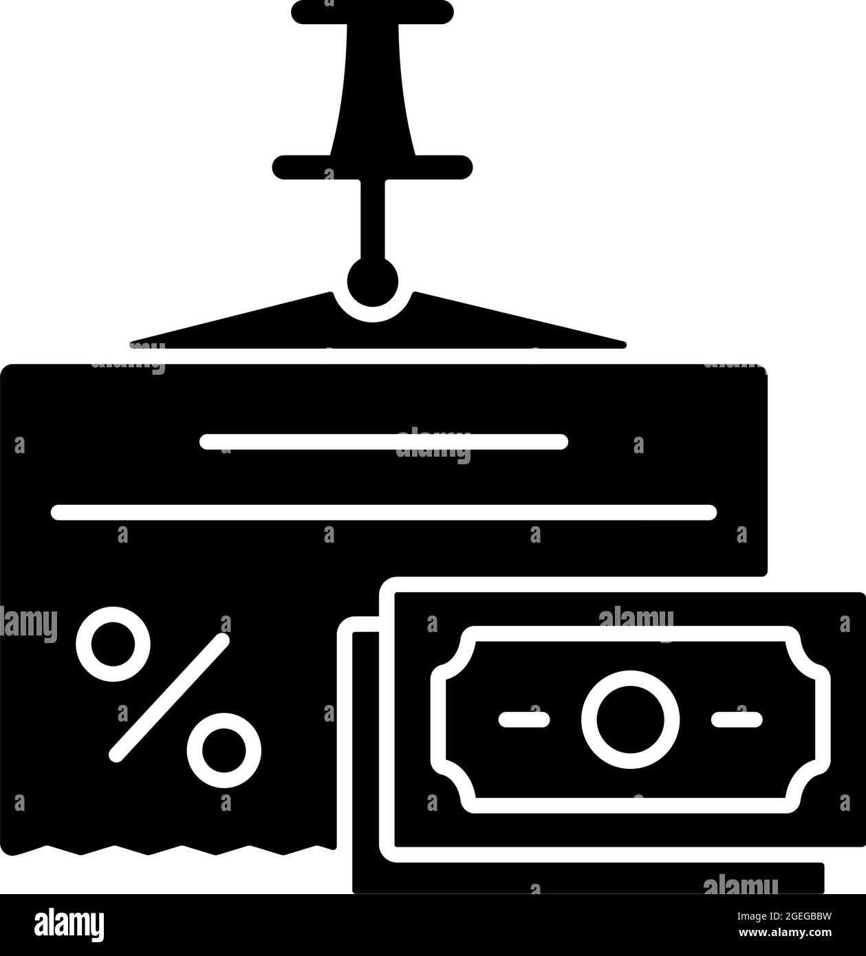 Fixed expenses black glyph icon Stock Vector Image & Art - Alamy