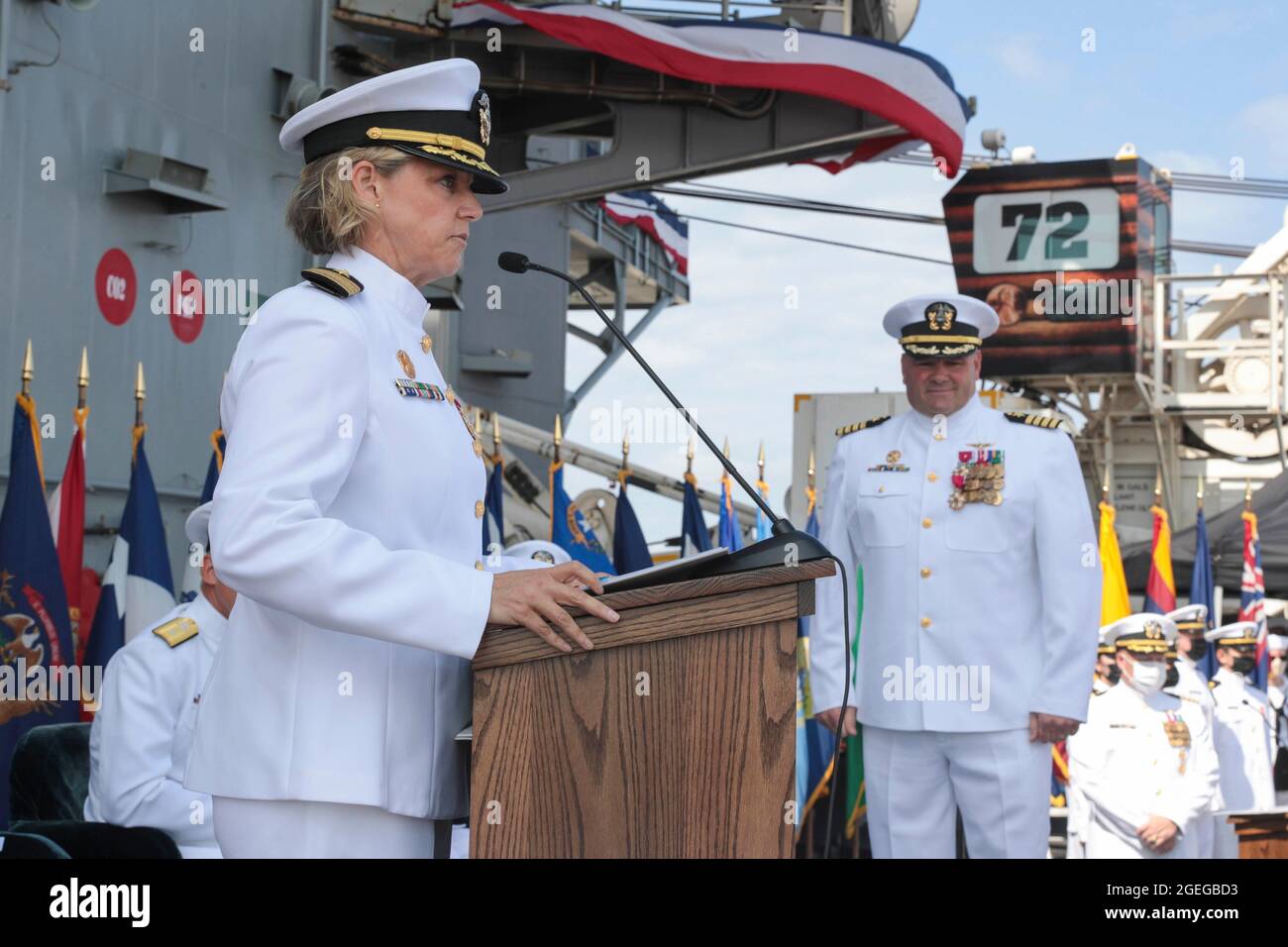 San Diego, United States. 19th Aug, 2021. U.S. Navy Capt. Amy ...