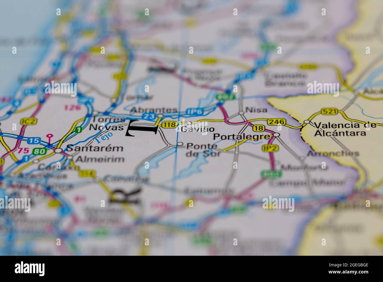 Map of gaviao portugal hi-res stock photography and images - Alamy