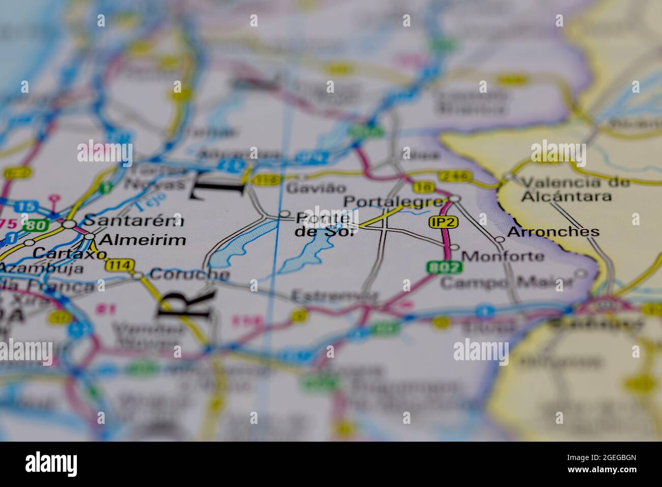 Map of ponte de sor hi-res stock photography and images - Alamy