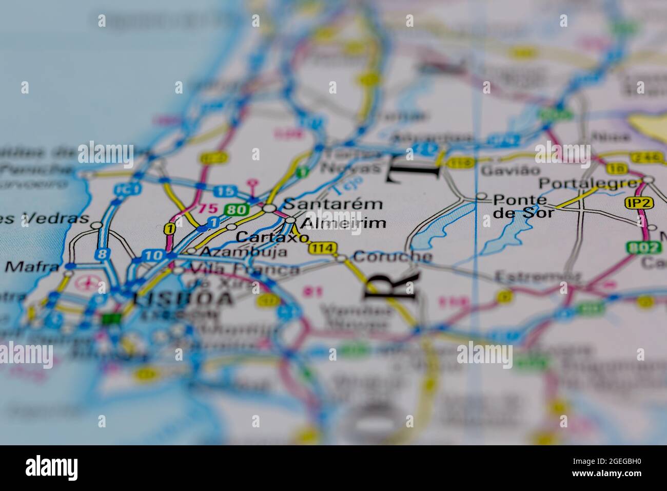 Almeirim portugal map hi-res stock photography and images - Alamy