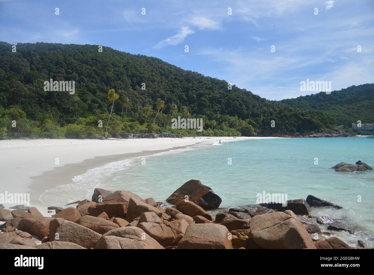 Redang Island - beautiful white sand beach Stock Photo - Alamy