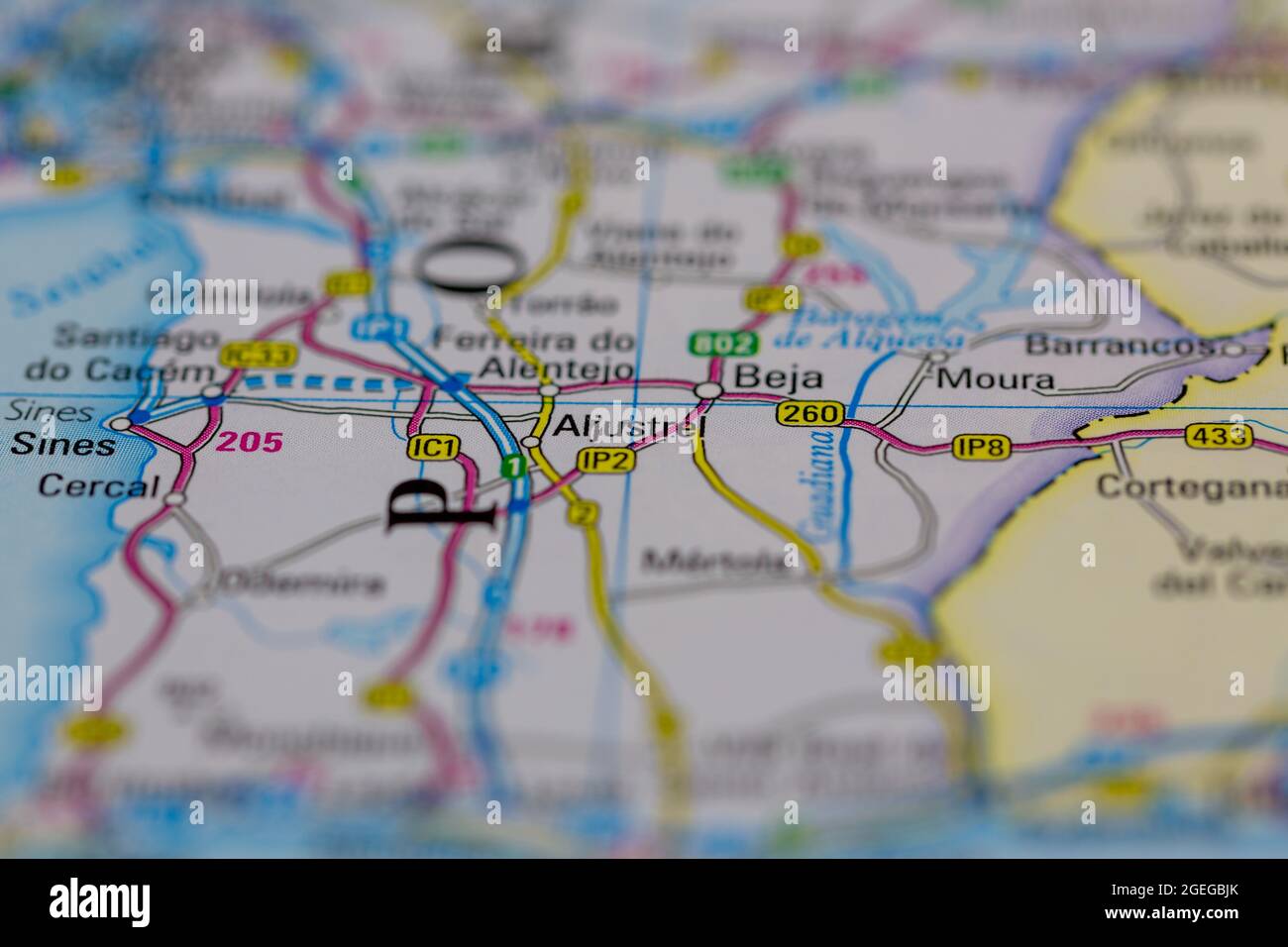 Map of aljustrel hi-res stock photography and images - Alamy