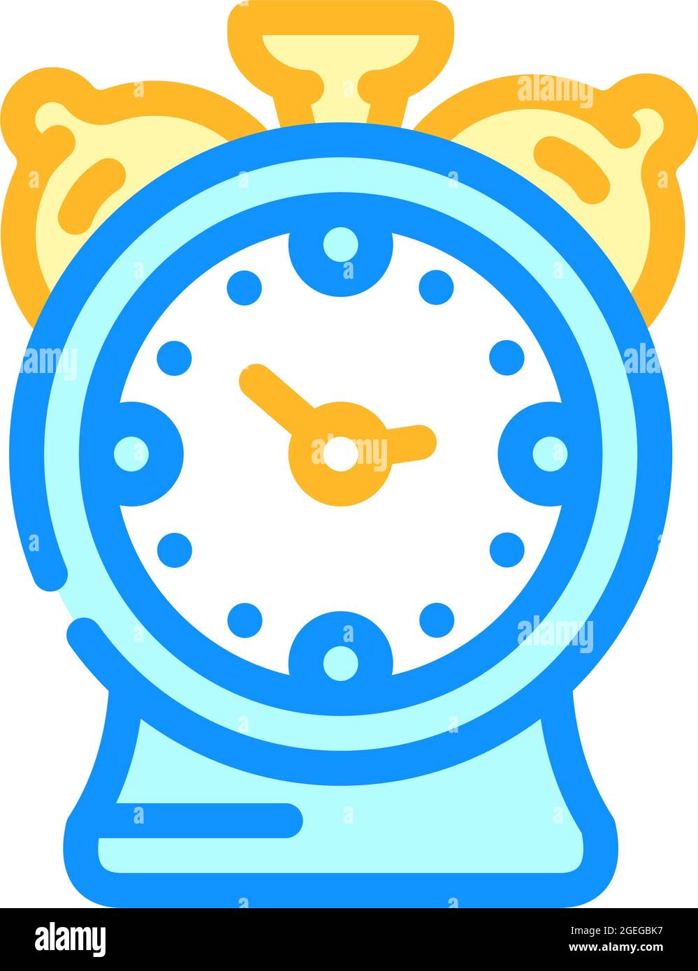 alarm clock color icon vector illustration Stock Vector Image & Art - Alamy