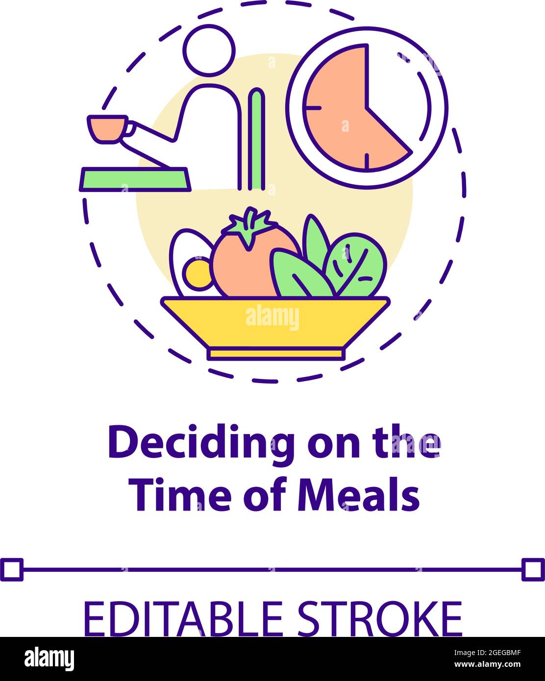 Lunch time icon eating logo vector sign hi-res stock photography and ...