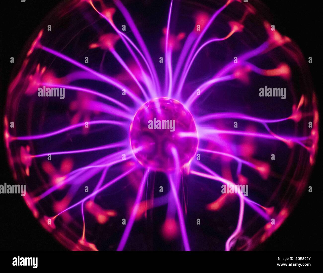 3D illustration of plasma in a plasma ball Stock Photo - Alamy