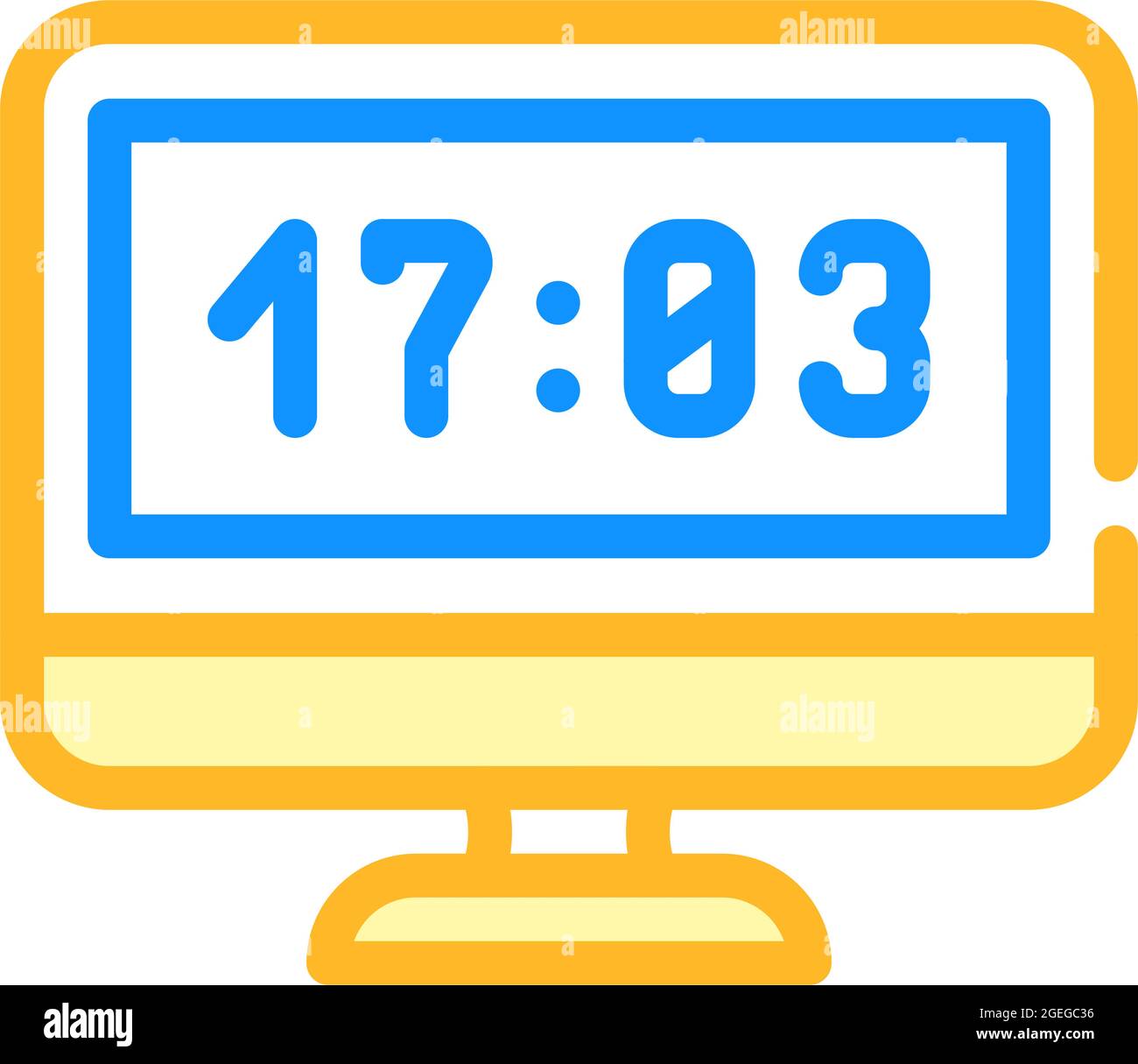 computer clock color icon vector illustration Stock Vector Image & Art ...