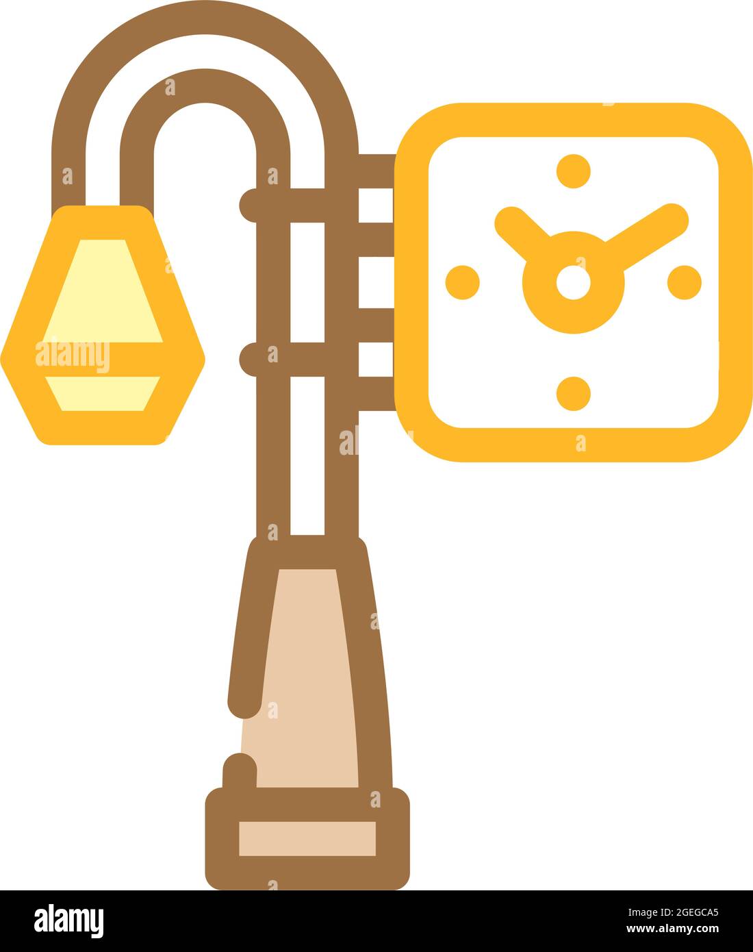 street clock color icon vector illustration Stock Vector Image & Art ...