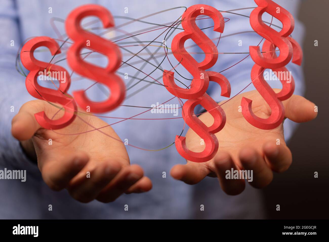 Symbol of Law and Justice - Paragraph section sign Stock Photo - Alamy