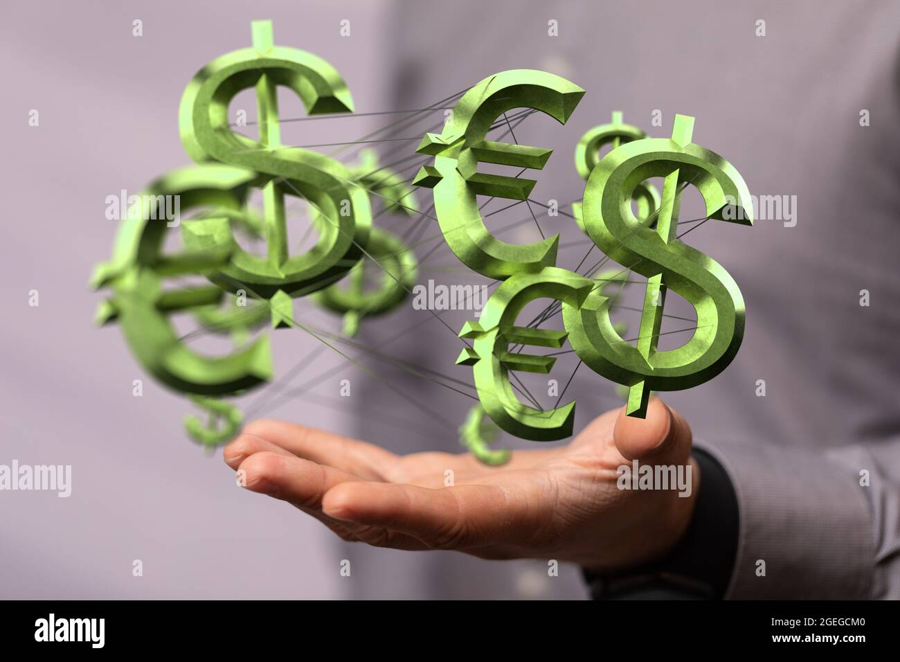 Price with currency symbols. Business concept Stock Photo - Alamy