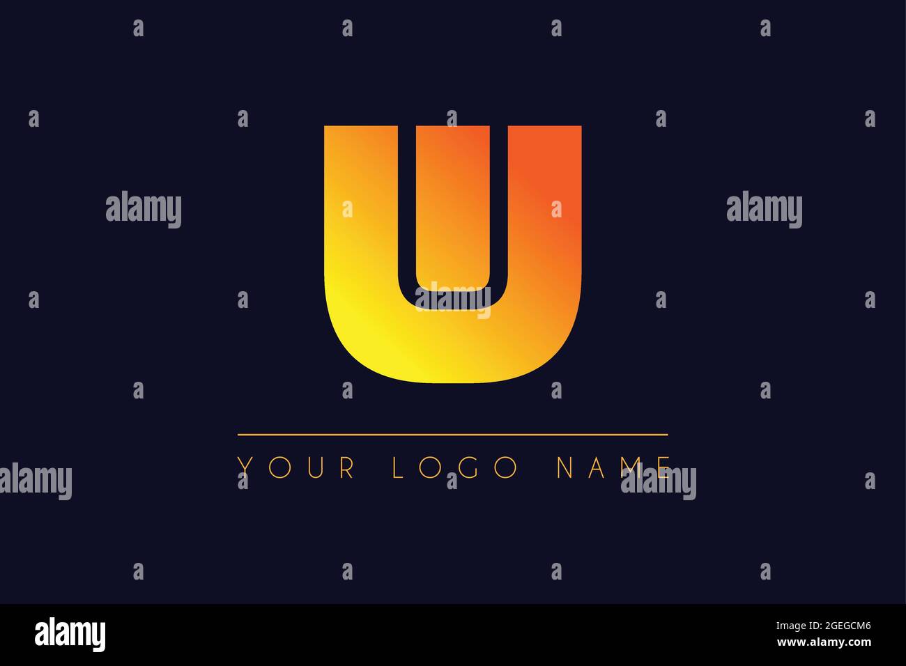 Initial Letter W Font with Gradient Color icon logo design illustration ...
