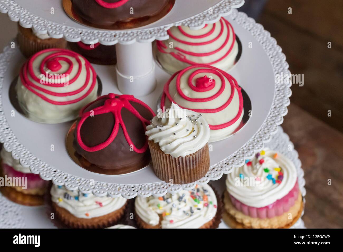 Concept of catering and a sweet table for a children's party. Children ...