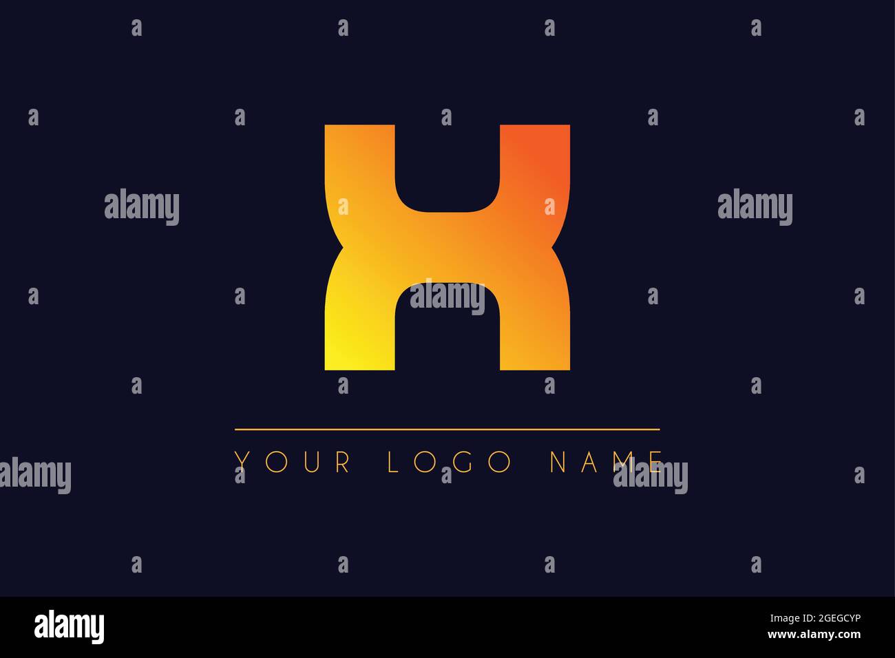 Initial Letter X Font with Gradient Color icon logo design illustration ...