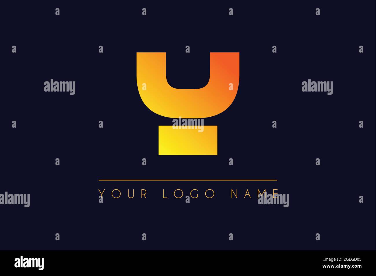 Initial Letter Y Font with Gradient Color icon logo design illustration ...